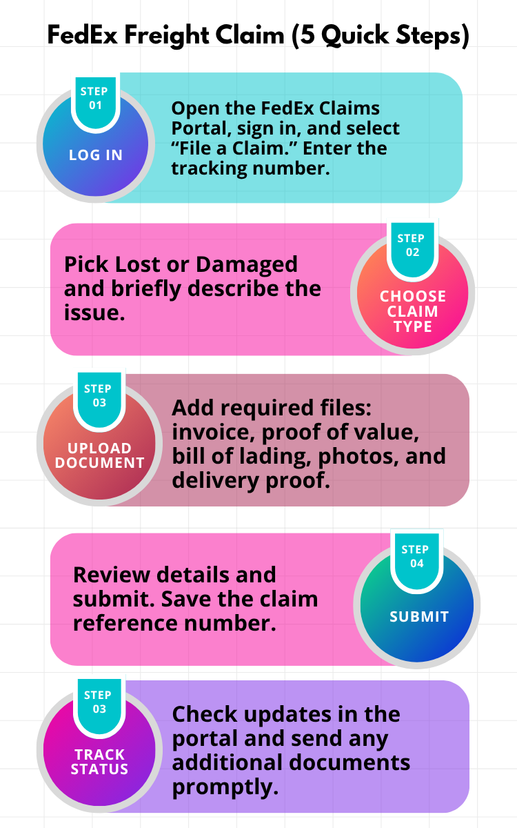 How to File a FedEx Freight Claim for Lost or Damaged Shipments
