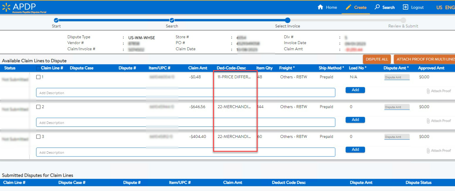 Walmart Deduction Codes Explained: iNymbus